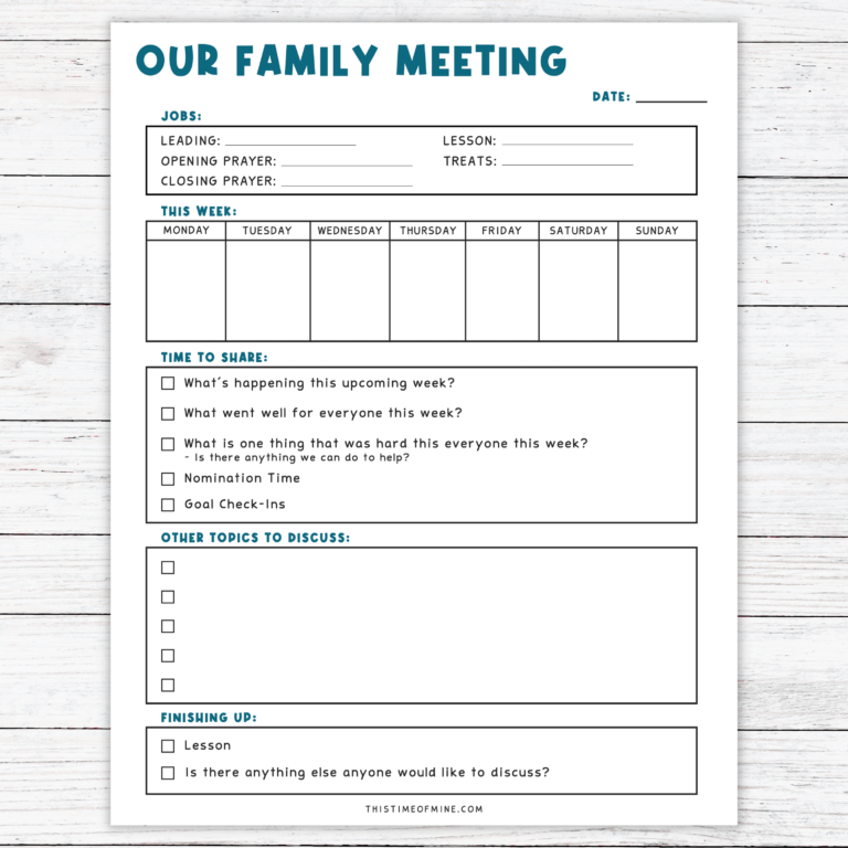 How To Hold Successful Family Meetings In Just 3 Steps This Time