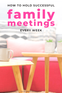 How To Hold Successful Family Meetings - In Just 3 Steps! - This Time ...