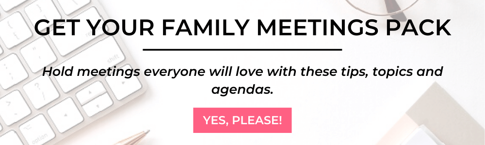 Family Meeting Topics To Discuss With Your Kids | This Time of Mine